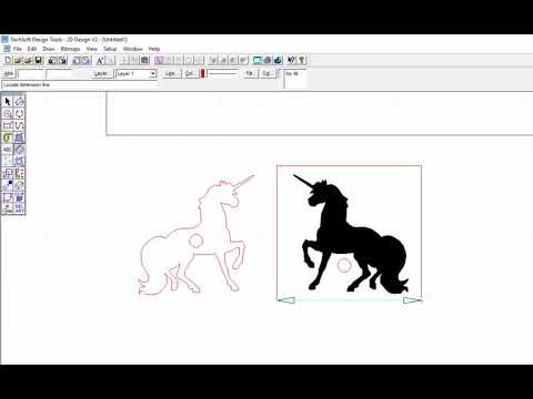 Using the dimension tool in 2D Design - YouTube