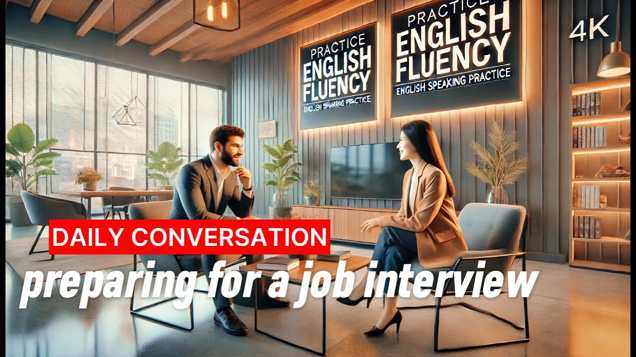 learn English through daily conversation | how to prepare for a job ...