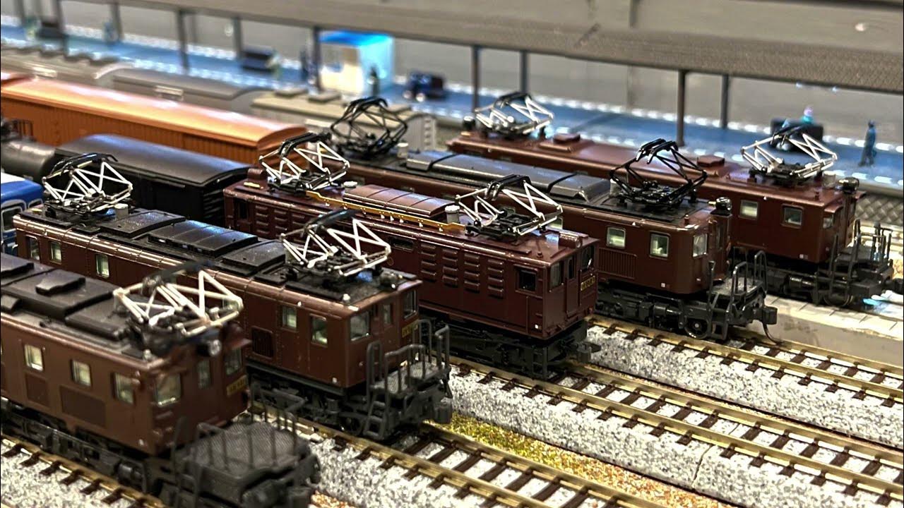 【Nゲージ】ED17貨物編成、EF57旧客車編成、ED16貨物編成、EF13貨物編成EF10貨物編成、ED16 12系客車編成 - YouTube