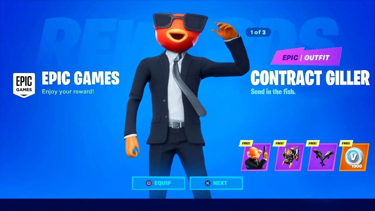 Contract Giller skin Fortnite - YouTube