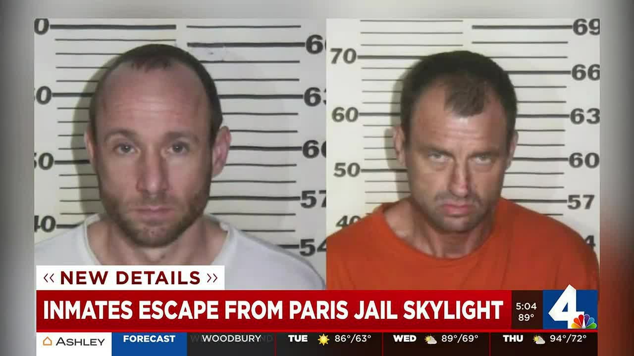 Inmates escape from Paris jail skylight - YouTube