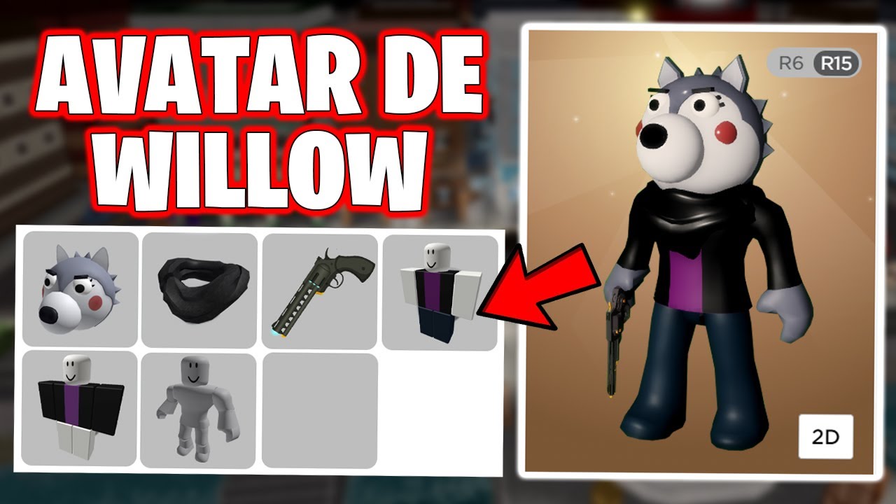 COMO CREAR el (AVATAR de WILLOW) 😱 de PIGGY BOOK 2 en ROBLOX! - YouTube