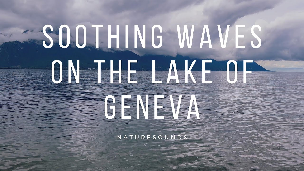 Soothing Waves on the Lake of Geneva | Study Work Sleep | White Noise ...