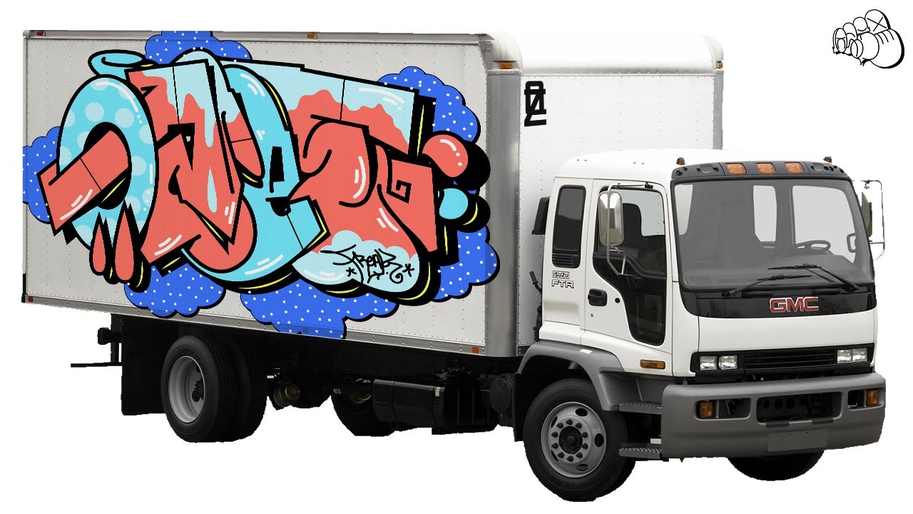 HOW TO DRAW GRAFFITI LETTERS SIMPLE PIECE - SPEED ART | OZEEFROZ - YouTube