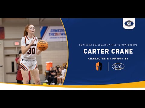 2025-26 Character & Community (Week 13) - Carter Crane, Hendrix College ...