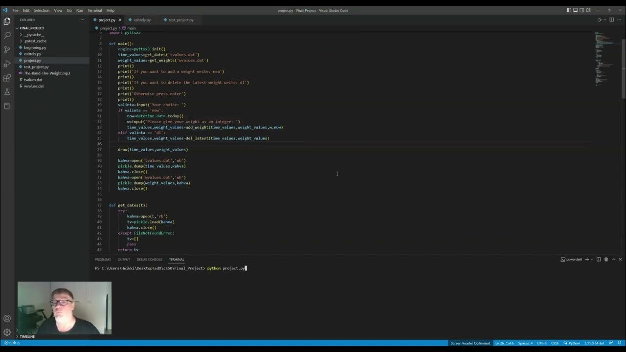cs50 introduction to python final project - YouTube