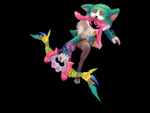 Woof and Lamb Kindred (Turquoise) Chroma - League of Legends - YouTube