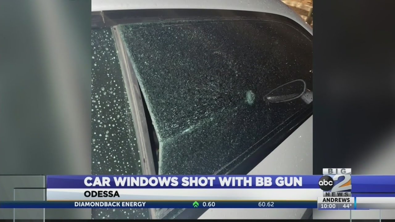 Car windows shot with BB gun - YouTube