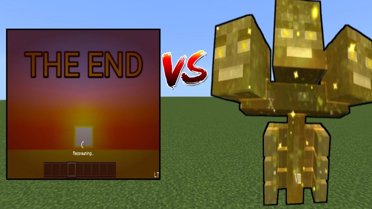 The End vs Yellow Calmness Witherzilla | Minecraft Bedrock | Mob Battle ...