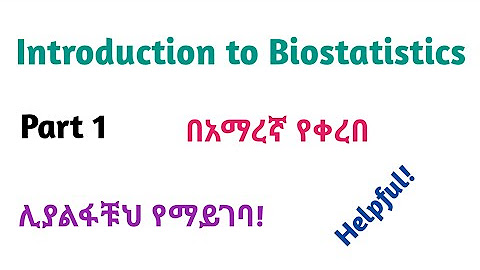 Biostatistics Tutorials - YouTube