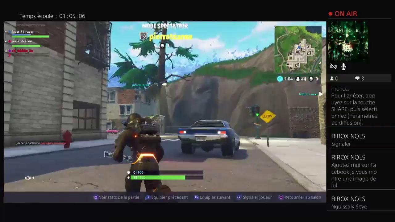 Live fornite go rush top 1 ! - YouTube