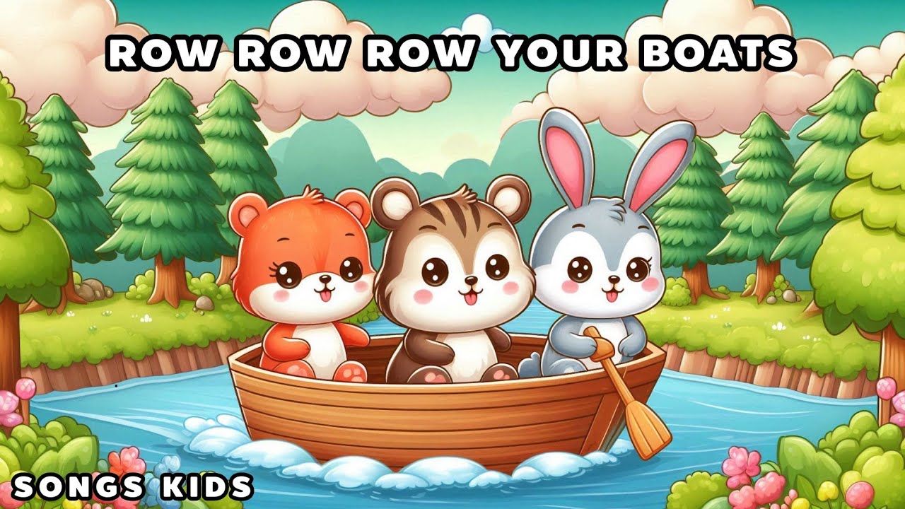 Row Row Row Your Boats | Children Songs | Nursery Rhymes & Kids Songs ...