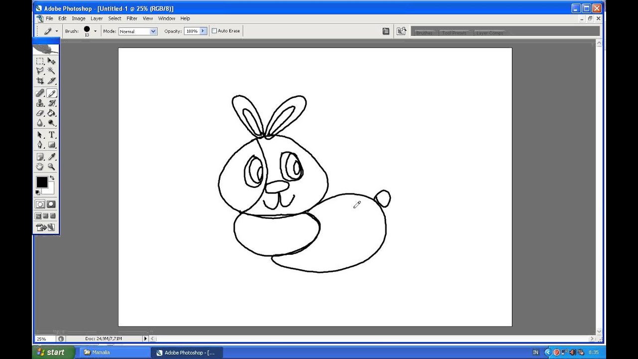 How to Draw a Bunny Rabbit Easy Step by Steps For Kids - YouTube