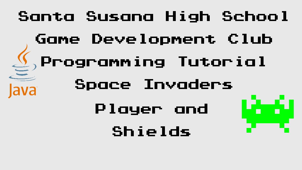 Programming Tutorial 20 Space Invaders 5 Player And Shields Youtube
