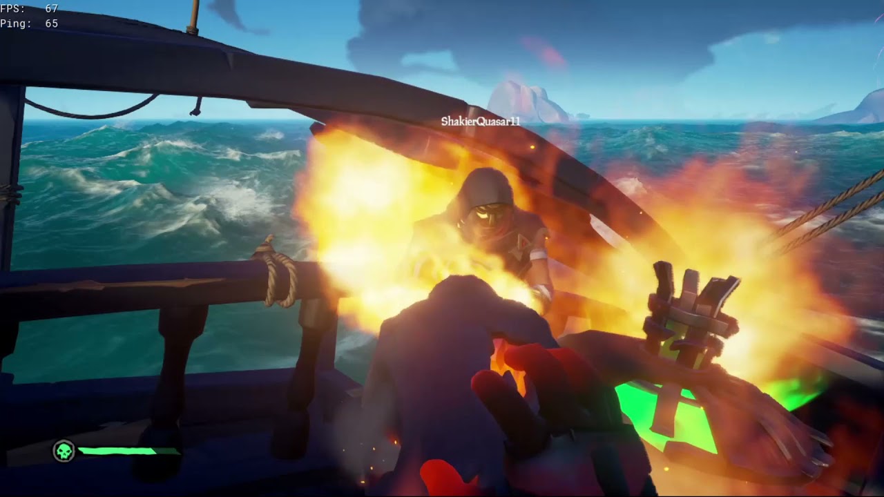 Ashen Winds Skull on enemy ship - YouTube