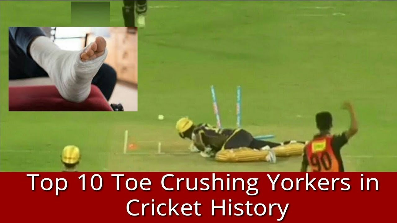 Top 10 Toe Crushing Yorkers in Cricket History Ever Seen - YouTube