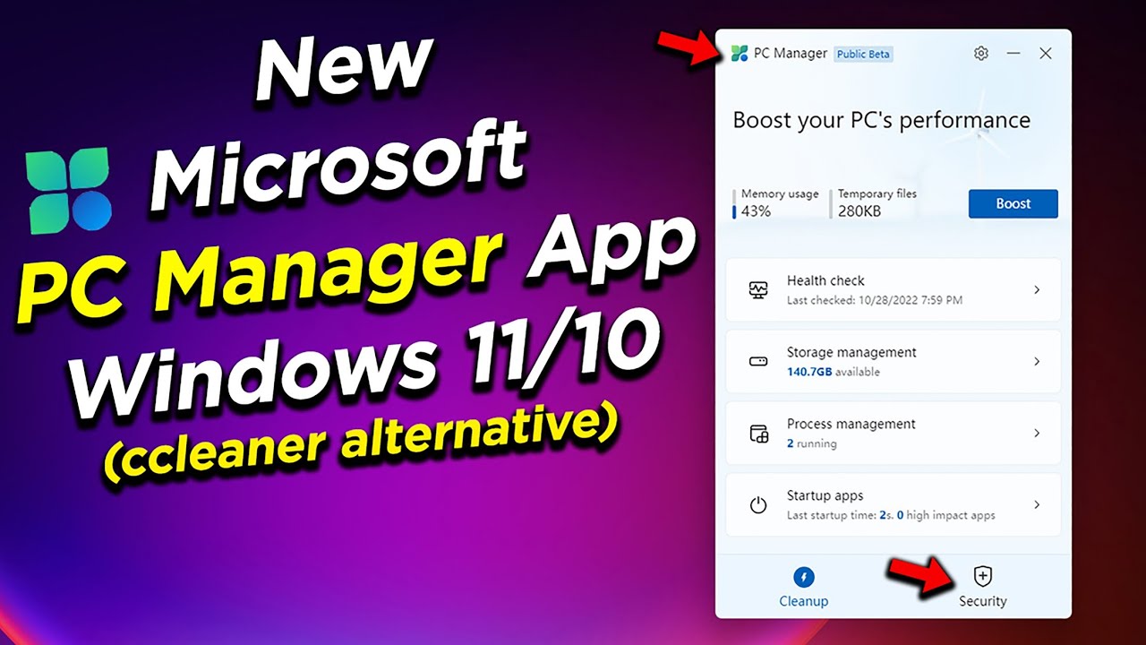 New PC Manager App (Beta) for Windows 11/10 | Download & Install in ...