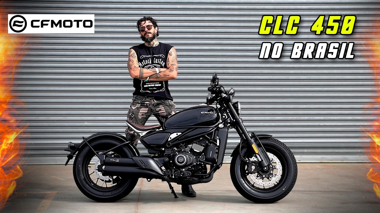 NOVA BOBBER 450 CHEGA AO BRASIL - CF MOTO CLC 450 - YouTube