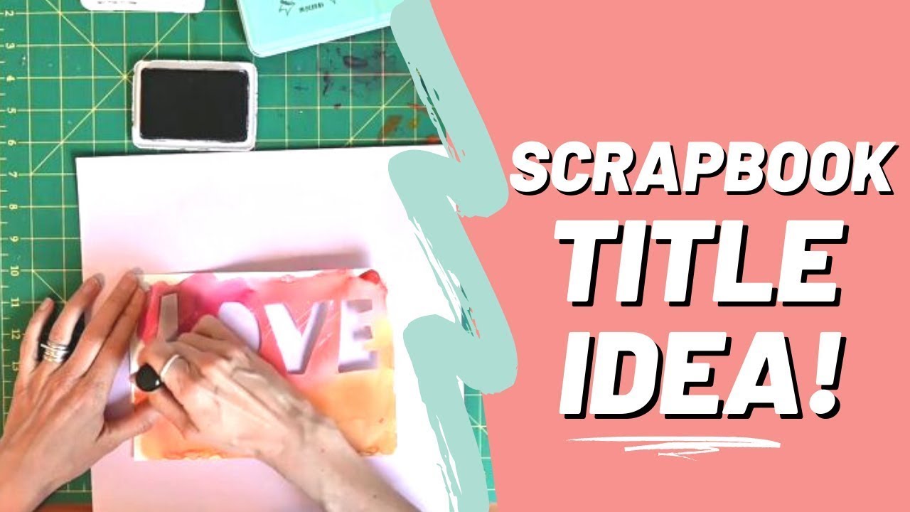 Scrapbook Page Title Layout Ideas For An Easy Shadow Effect! - YouTube