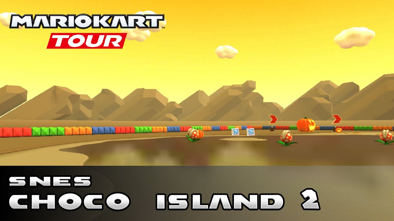 Mario Kart Tour - SNES Choco Island 2 (All Variants) - YouTube