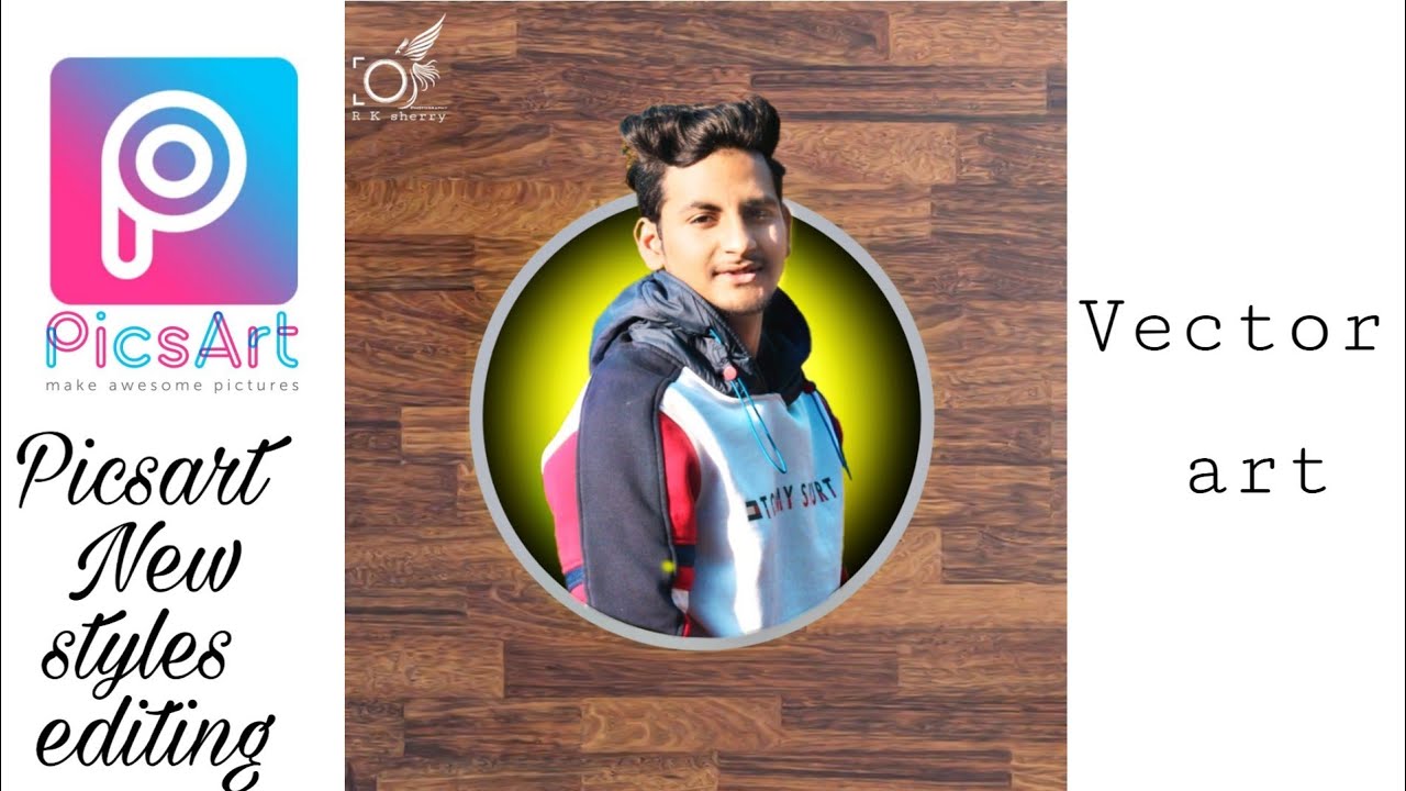 New style picsart editing || vactor edit || DIFFERENT circle STYLES ...