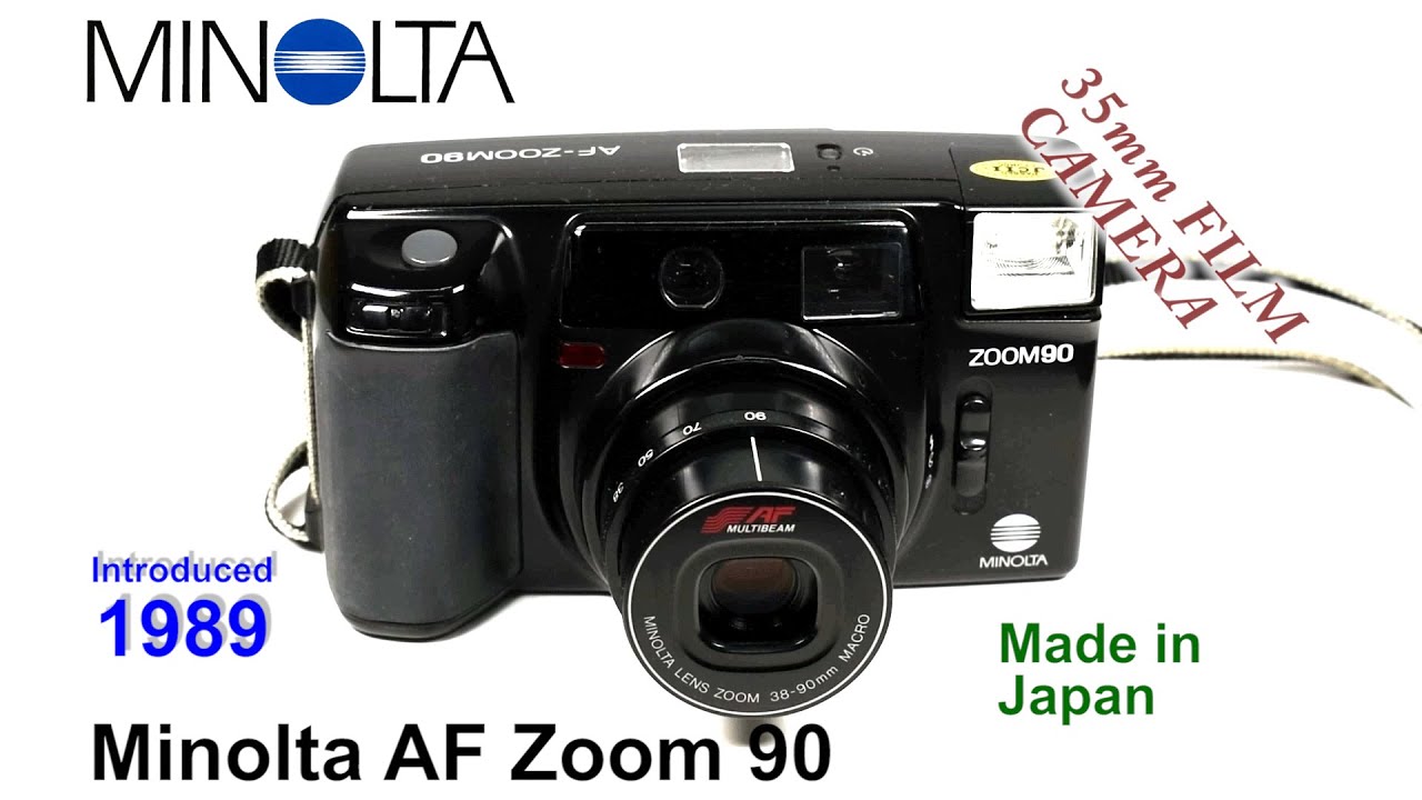 1989 Minolta AF Zoom 90 - 35mm Film Camera - YouTube