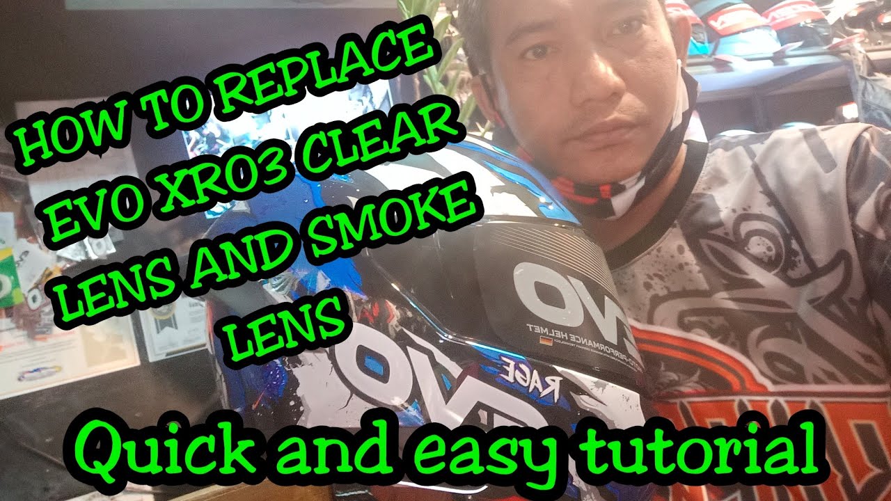 HOW TO REPLACE XRO3 EVO RAGE CLEAR LENS(SMOKE LENS) - YouTube