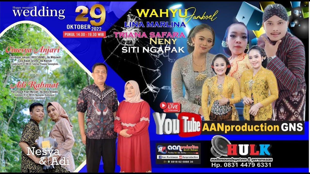 (🔴) Live Streaming Seasond 2 Pernikahan VINESYA ANJARI dengan ADI ...