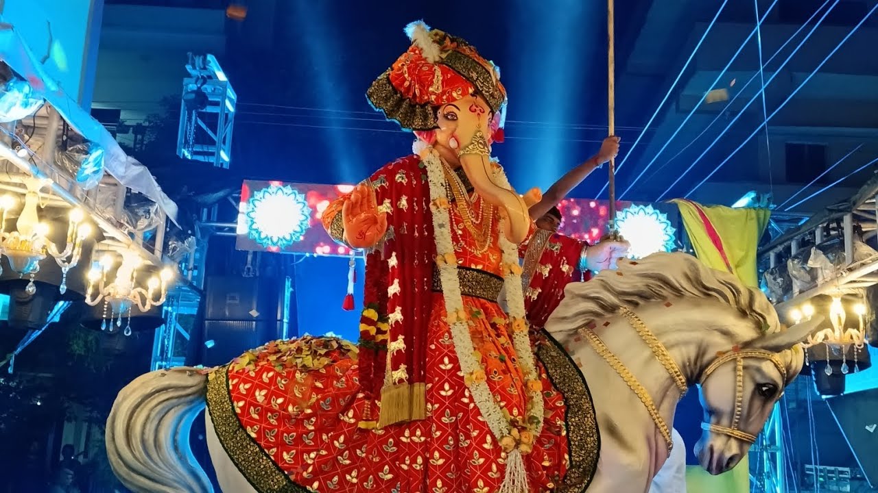Dagdusheth association aagaman shapur nagar #2024 #ganesh #agman # ...