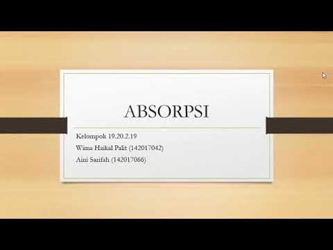 Pengertian Absorpsi, Absorben yang Cocok untuk Fasa Gas Tertentu, dan ...