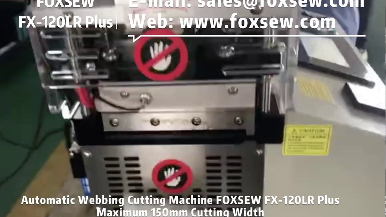 Automatic Webbing Cutting Machine 150mm Width - YouTube