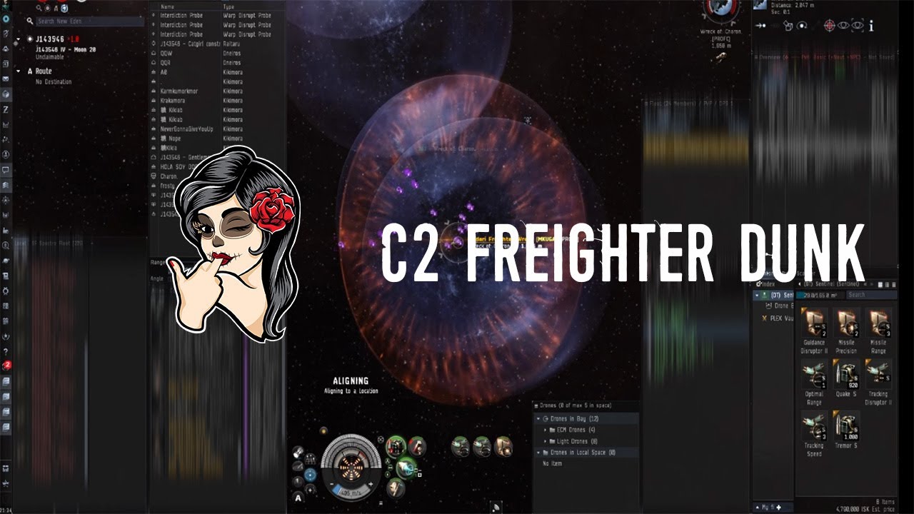 C2 Freighter Dunk | Eve Online - YouTube