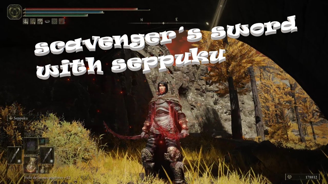 Elden ring scavenger´s curved sword with seppuku - YouTube
