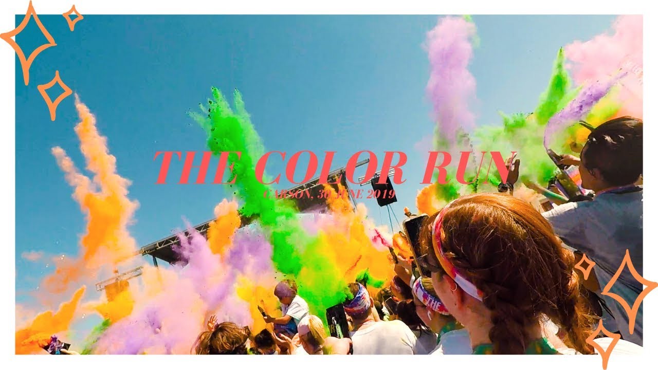 Los Angeles Color Run 2019 - YouTube
