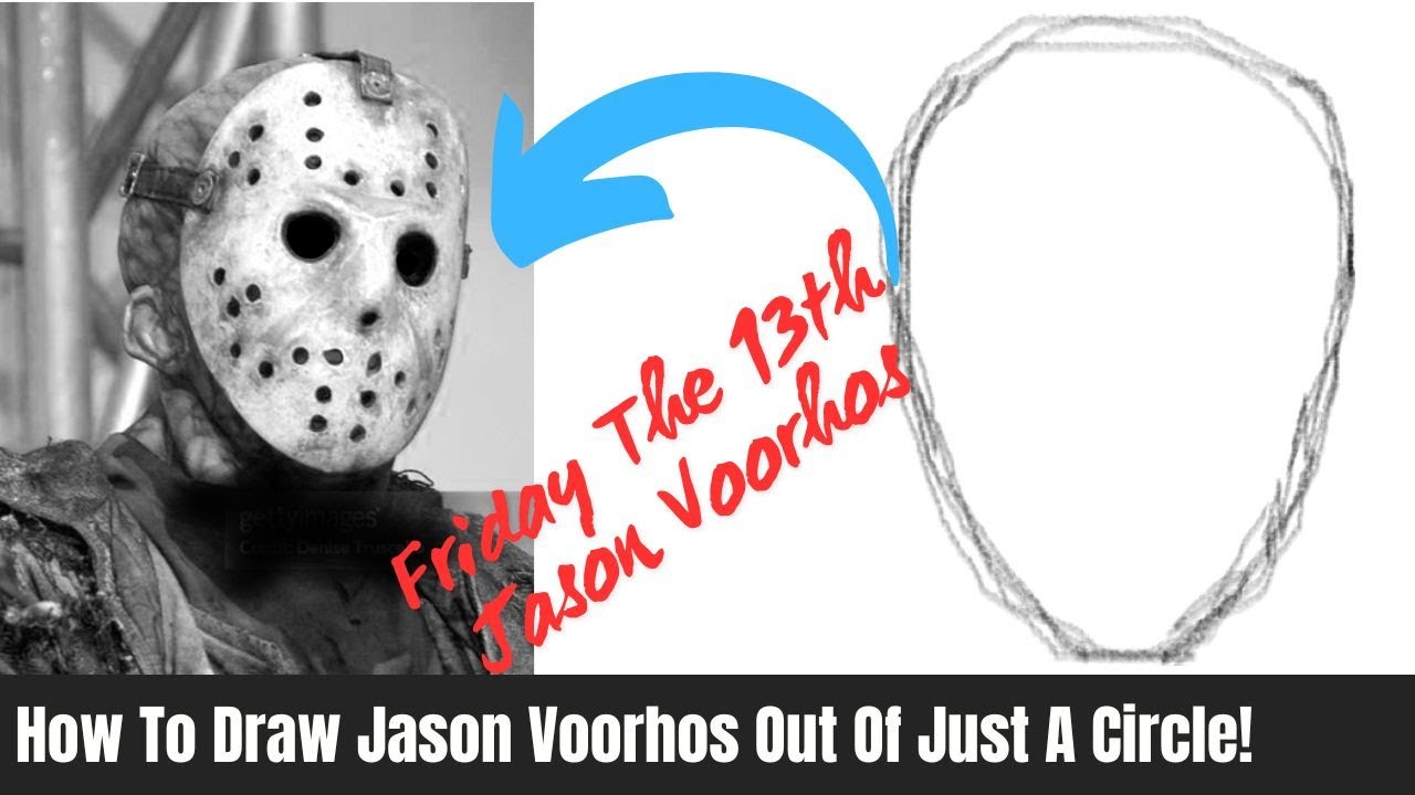How To Draw Jason Voorhees | How To Sketch Jason Voorhees | Jason ...