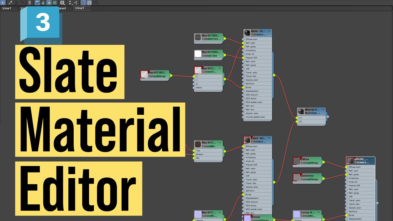 Como Usar el Slate Material Editor en 3ds Max - YouTube