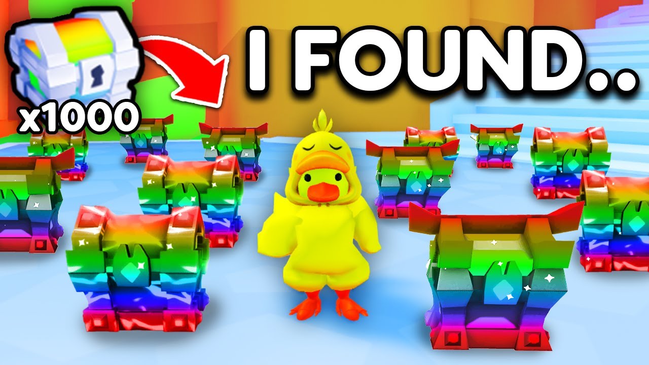 I Opened 1,000 Mini Rainbow Chests and got THIS in Pet Simulator 99 ...