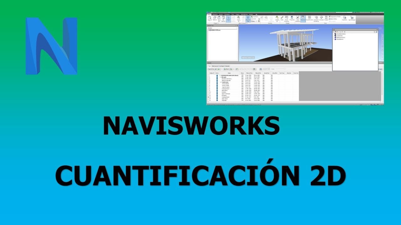 NAVISWORKS, CUANTIFICACIÓN 2D - YouTube