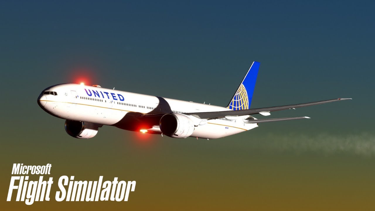 Microsoft Flight Simulator | United Airlines 777 Cross Season Flight ...