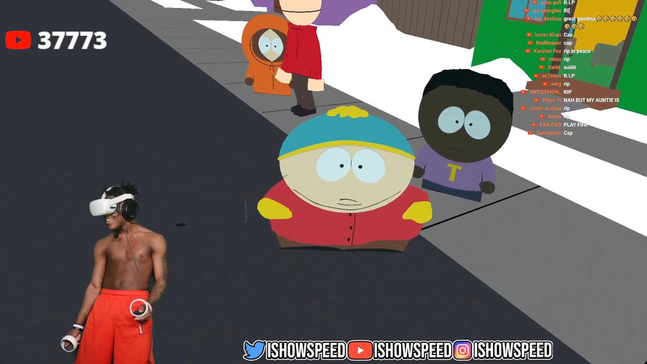iShowSpeed Meets Eric Cartman From South Park 😂 - YouTube