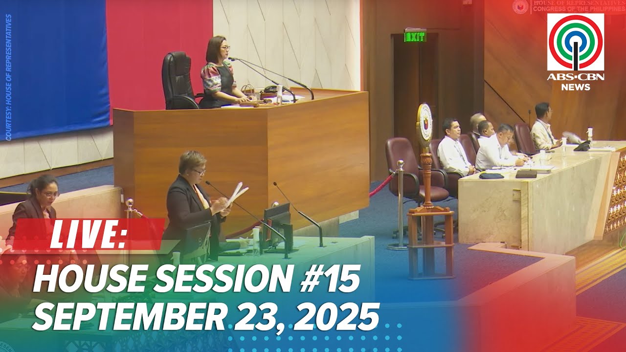 LIVE: 20th Congress 1st Regular Session #15 | September 23, 2025 - YouTube