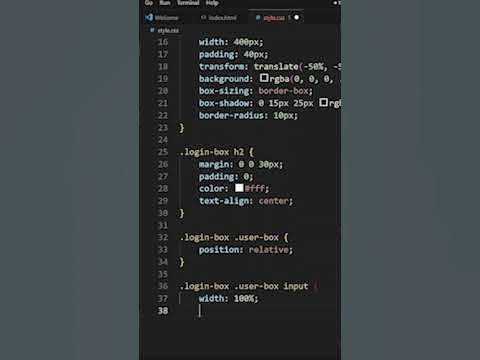 || Login Formate Using Html and Css || #shorts #code - YouTube
