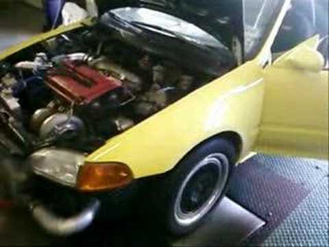 92 civic eg type r 728whp @ 25psi - YouTube