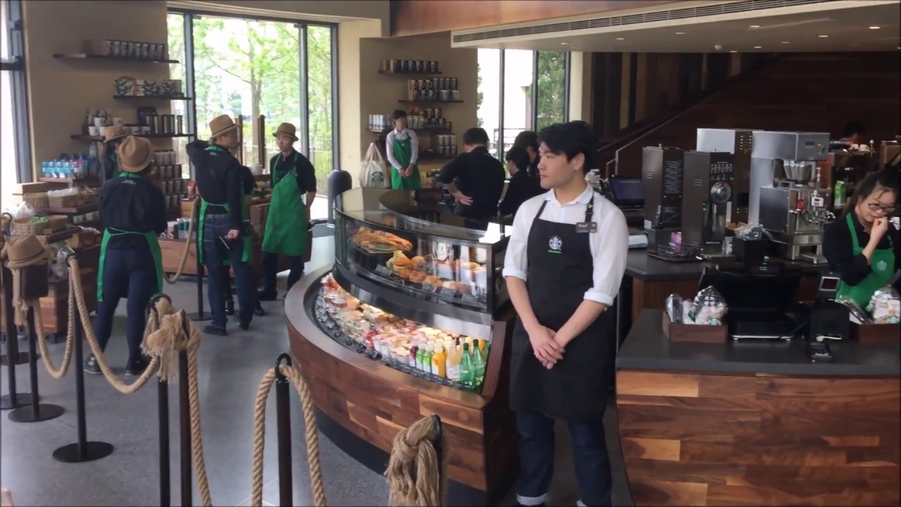 Starbucks at Shanghai Disneyland - YouTube