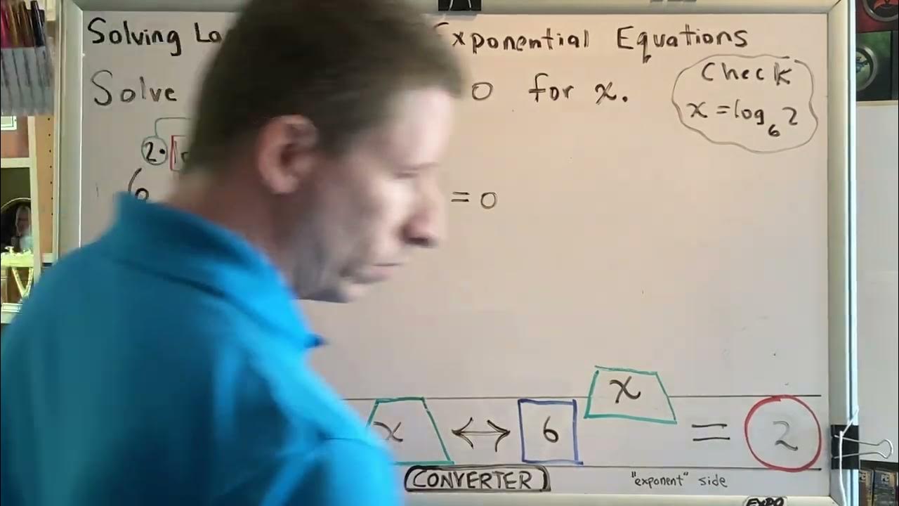 Solving Logarithmic and Exponential Equations (Part 10) - YouTube