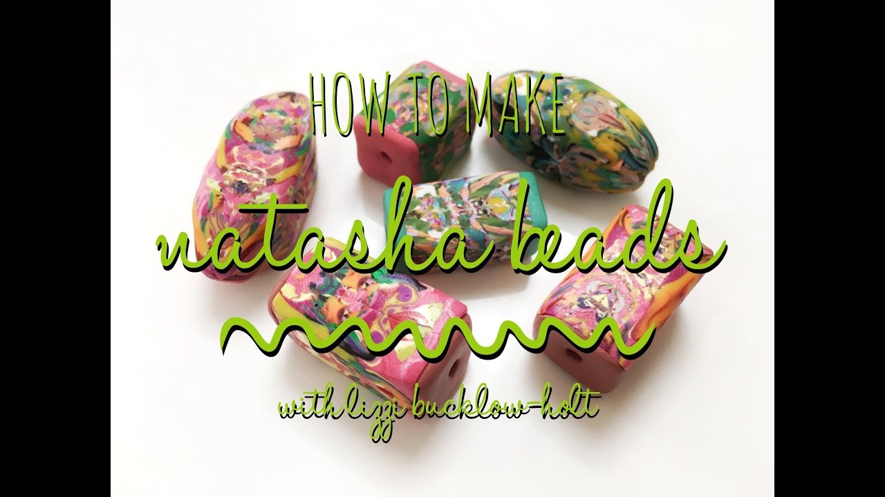 How to make four-sided Natasha beads - polymer clay tutorial - YouTube