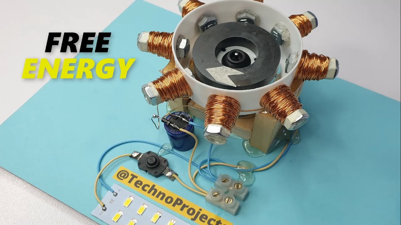 Free energy Generator ! Free Energy ! How to make free energy ! Magnet ...