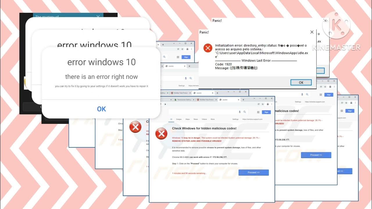 Windows 10 crazy error - YouTube