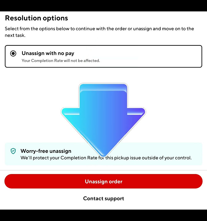 How to Unassign from a Doordash Order - YouTube