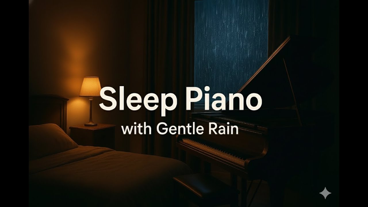2 Hours Soft Sleep Piano with Gentle Rain | Deep Relaxation & Fall ...